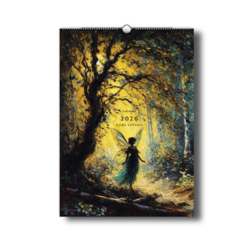 Fairies Oil Style Wall Calendar 2026: Magical Fantasy Oil Paintings ...