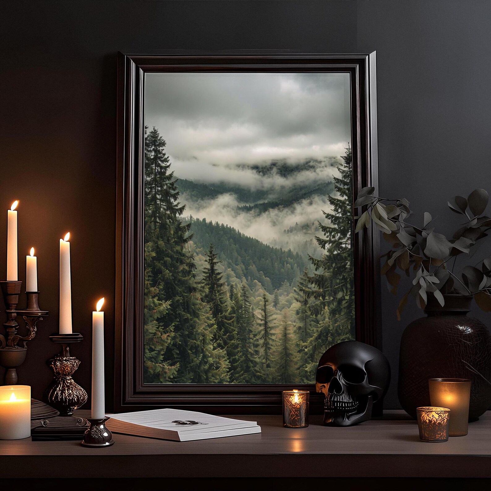 The Horizon of the Black Forest: Melancholic Forest Picture, Dark ...