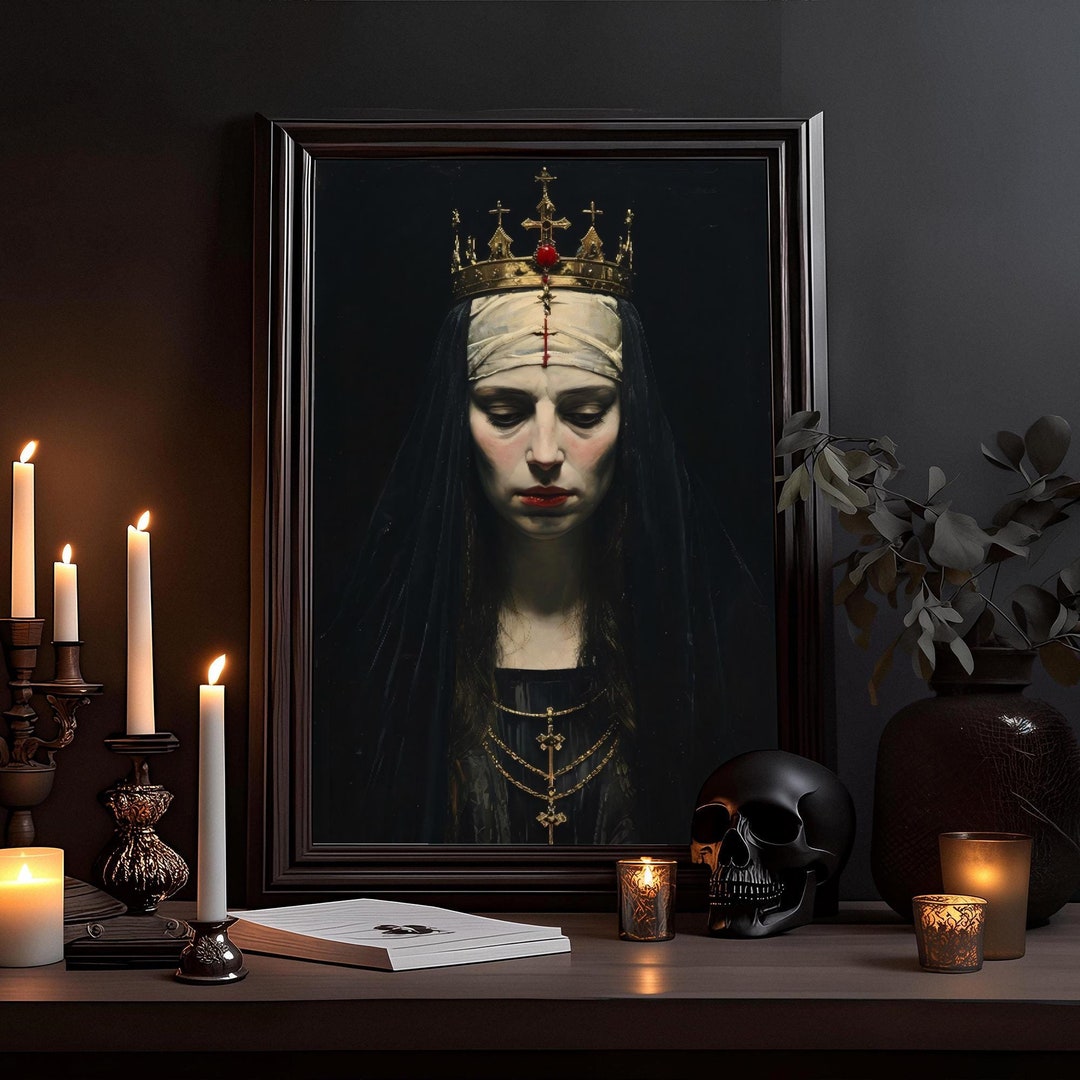 The Queen of Nuns Artwork: Horror Vintage Victoria Poster, Dark Arts ...
