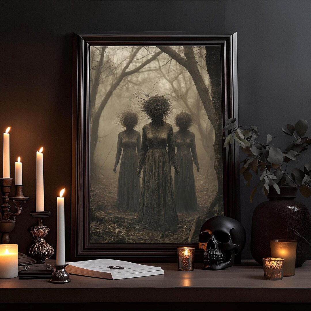 Cult in the Cursed Forest: Horror Vintage Poster, Dark Arts, Gothic ...