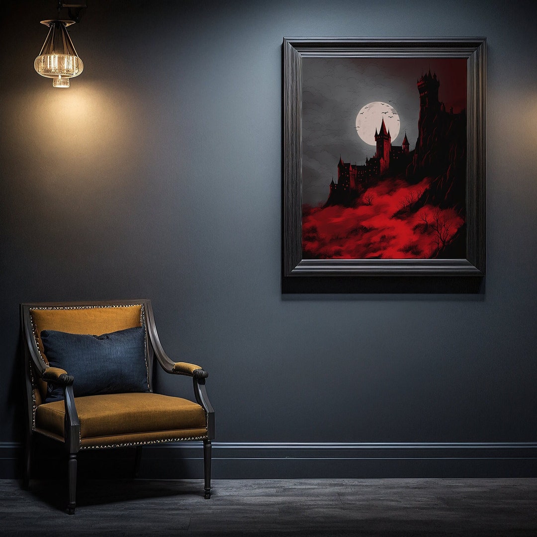 Dracula's Castle Red Mist in Full Moon: Heavy Paper, Dark Academia ...