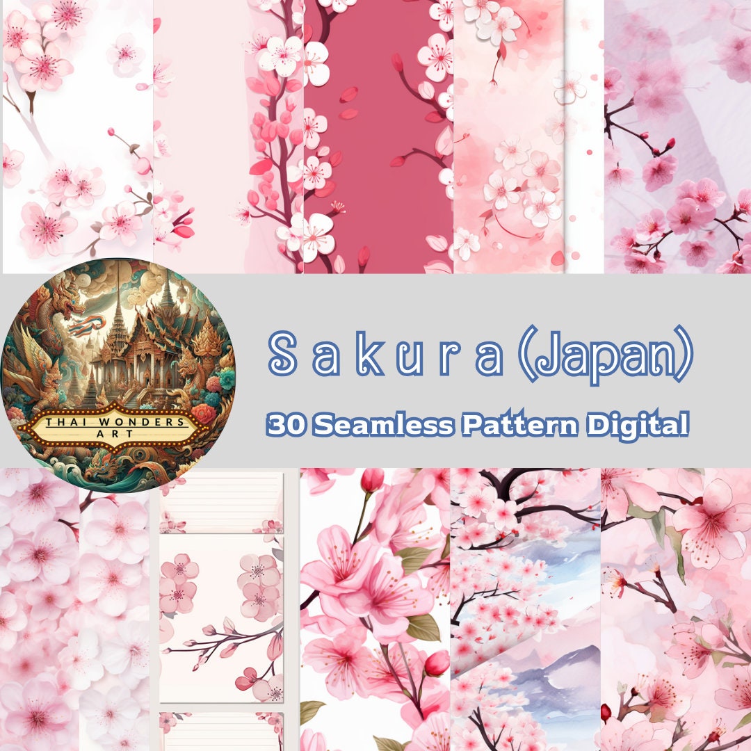 Cherry Blossom Festival Art Sakura Digital Prints, Japan Inspired ...
