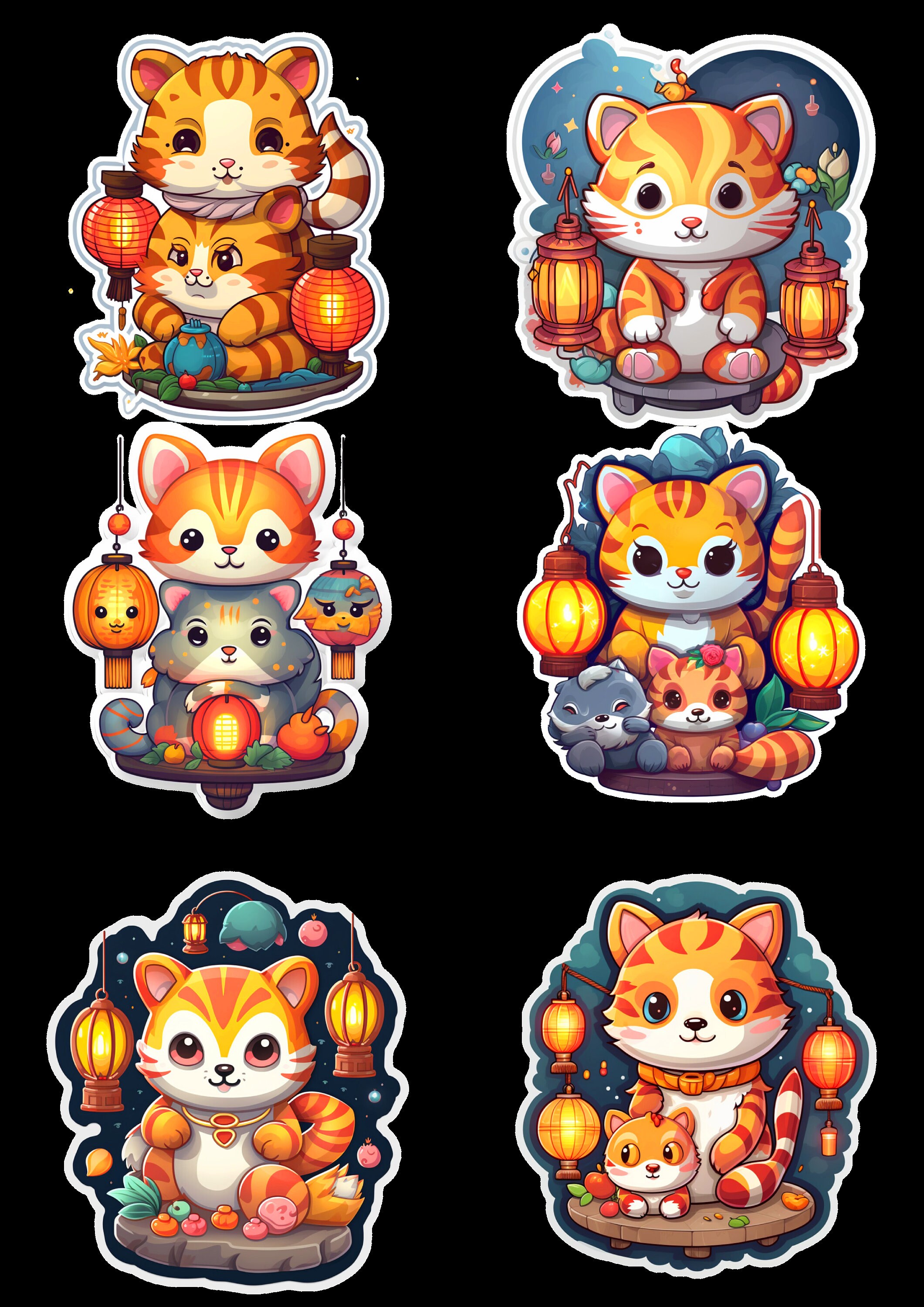 Chinese New Year Stickers | Chinese New Year Sticker Sheet | Lunar New ...