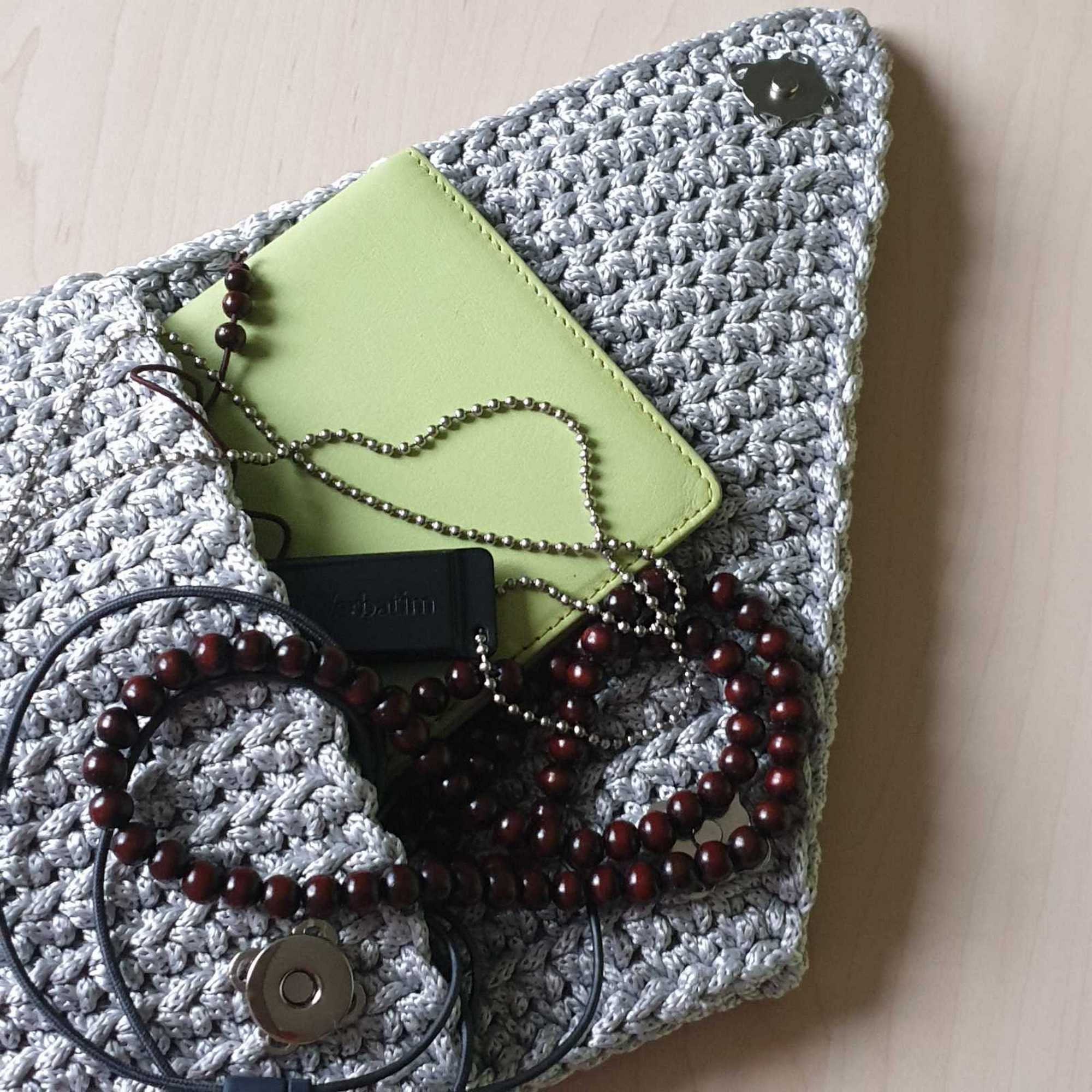 Stylish Crochet Pocket for Gadgets, Documents, Accessories - Etsy Canada