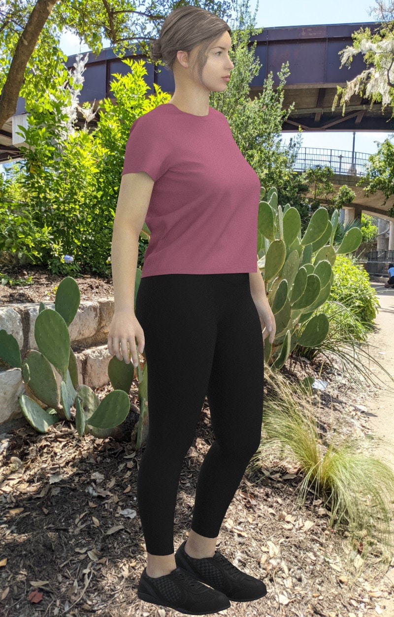 Digital Sewing PDF Pattern File Basic T-shirt Crewneck Relaxed Fit ...