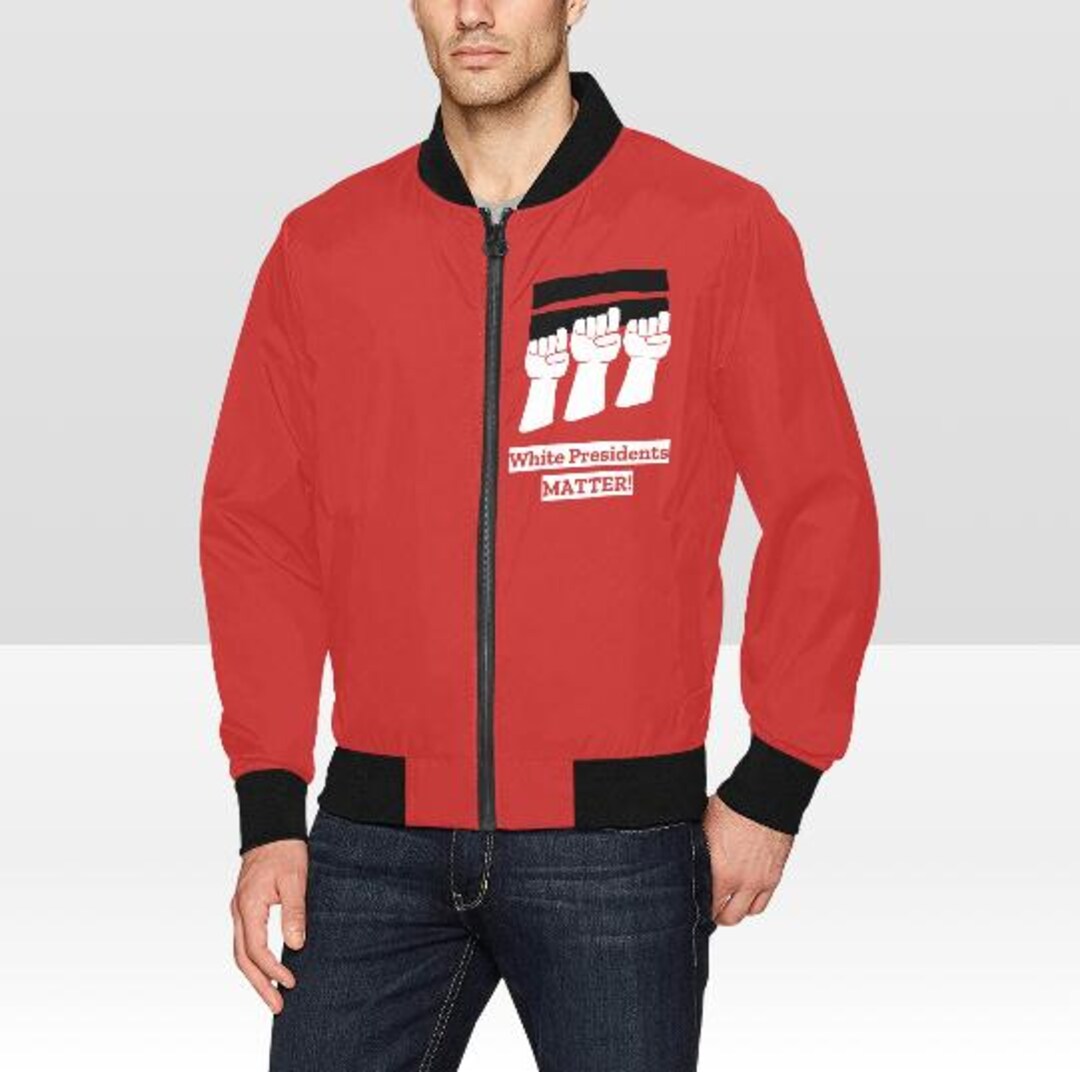 White Presidents Matter Jacket, Cool Weather Patriotic Tee, Election ...