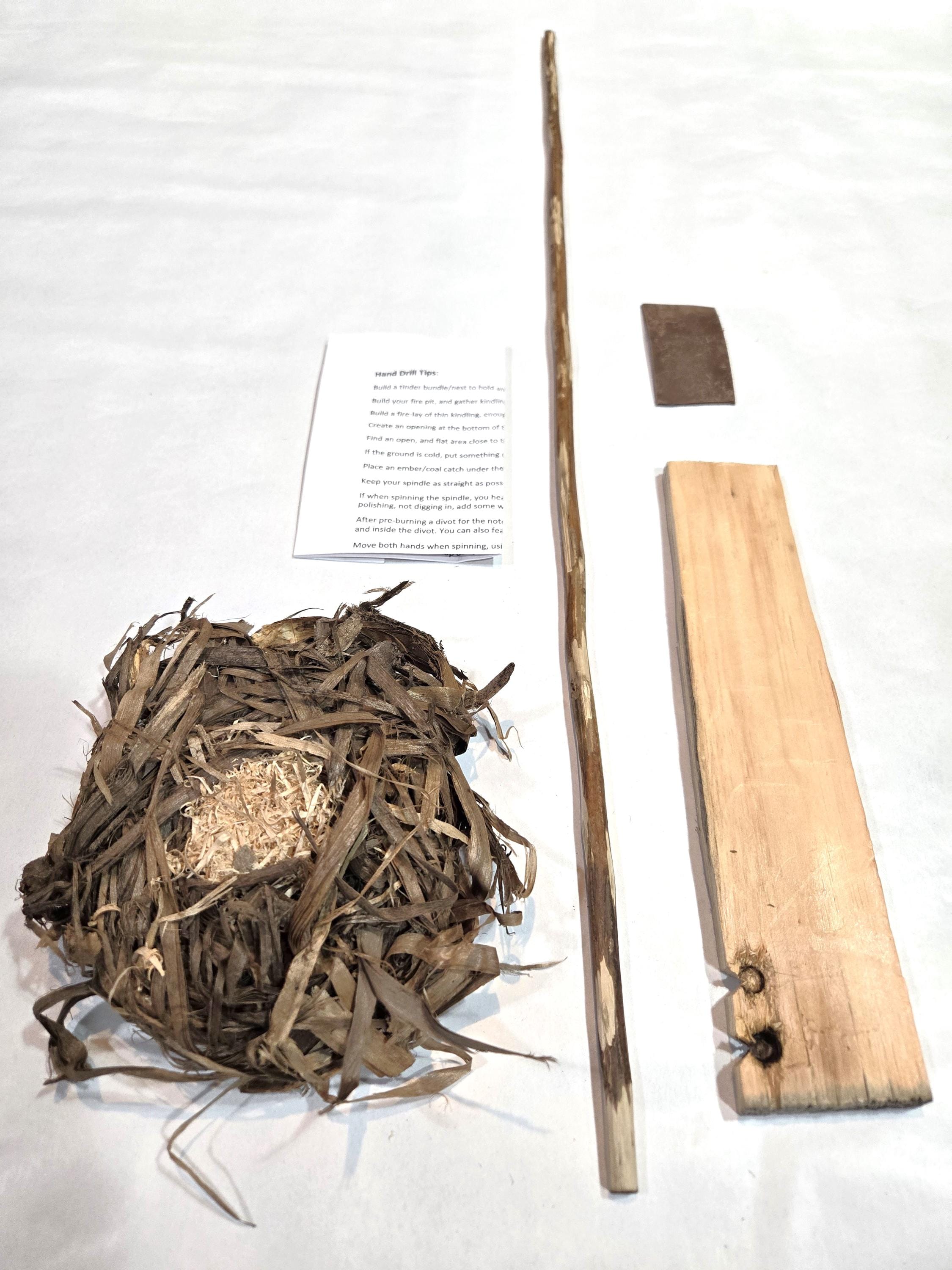 Hand Drill Fire Starting Kit - Etsy