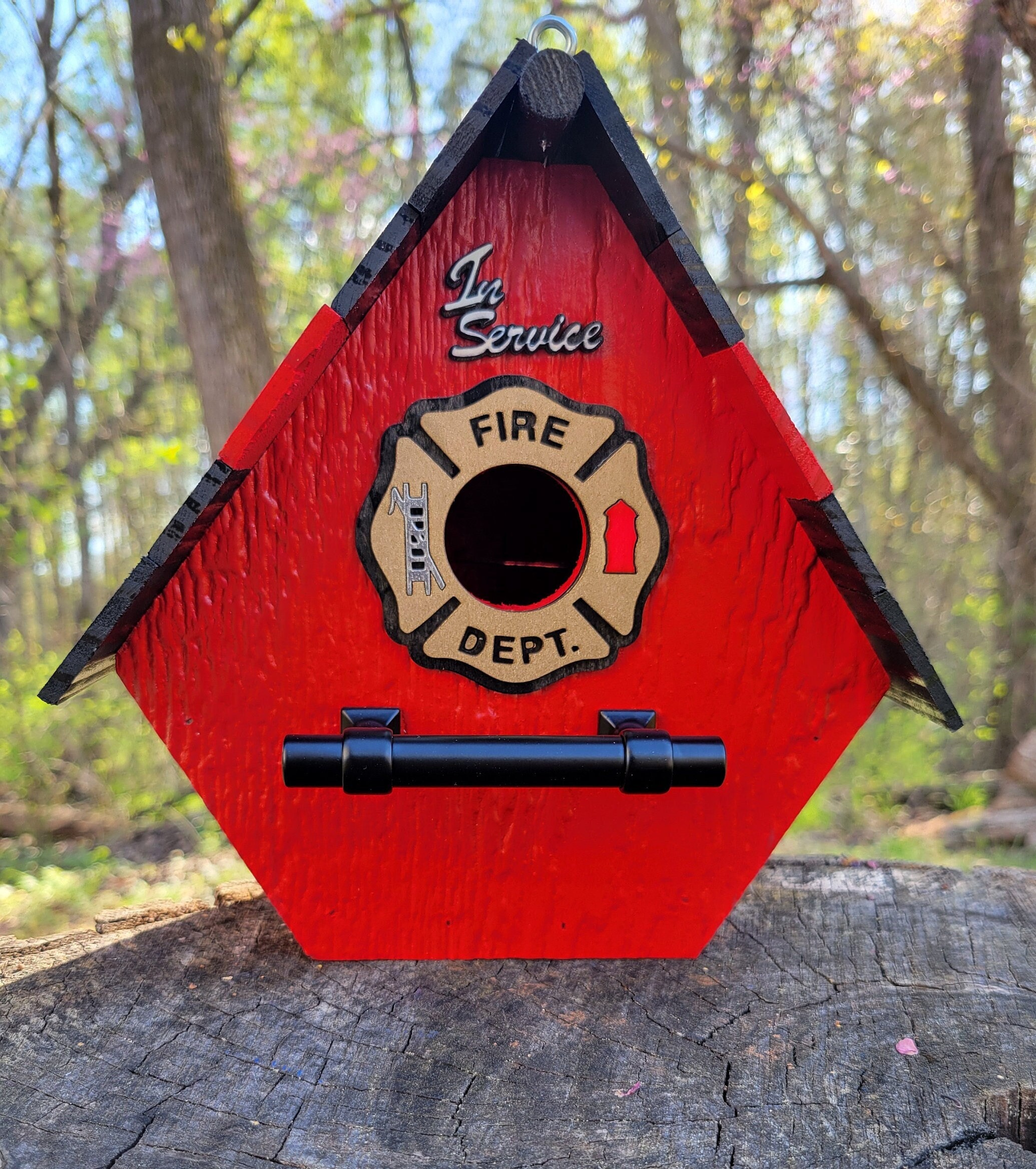 Custom Firehouse Handmade Birdhouse - Etsy