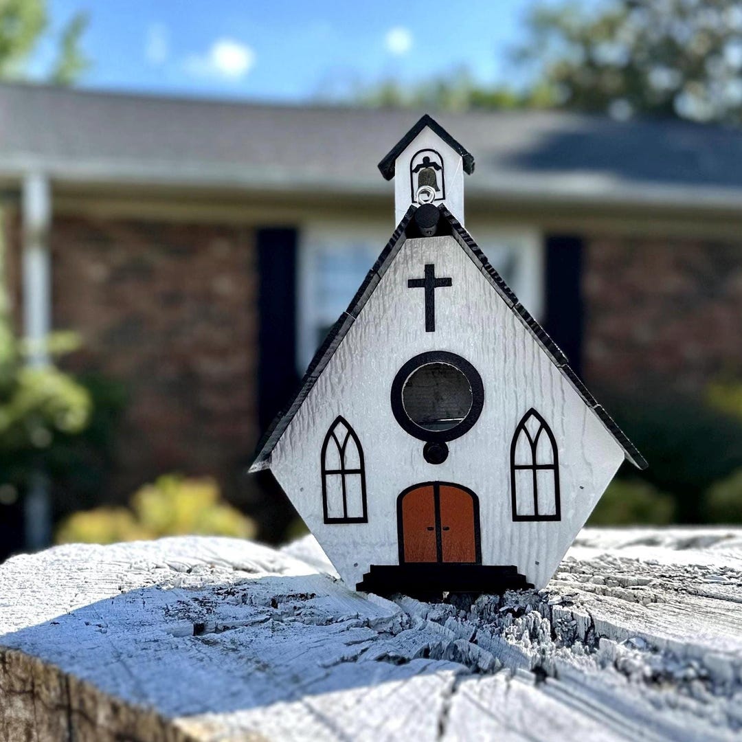 Custom Little Country Church Handmade Birdhouse - Etsy