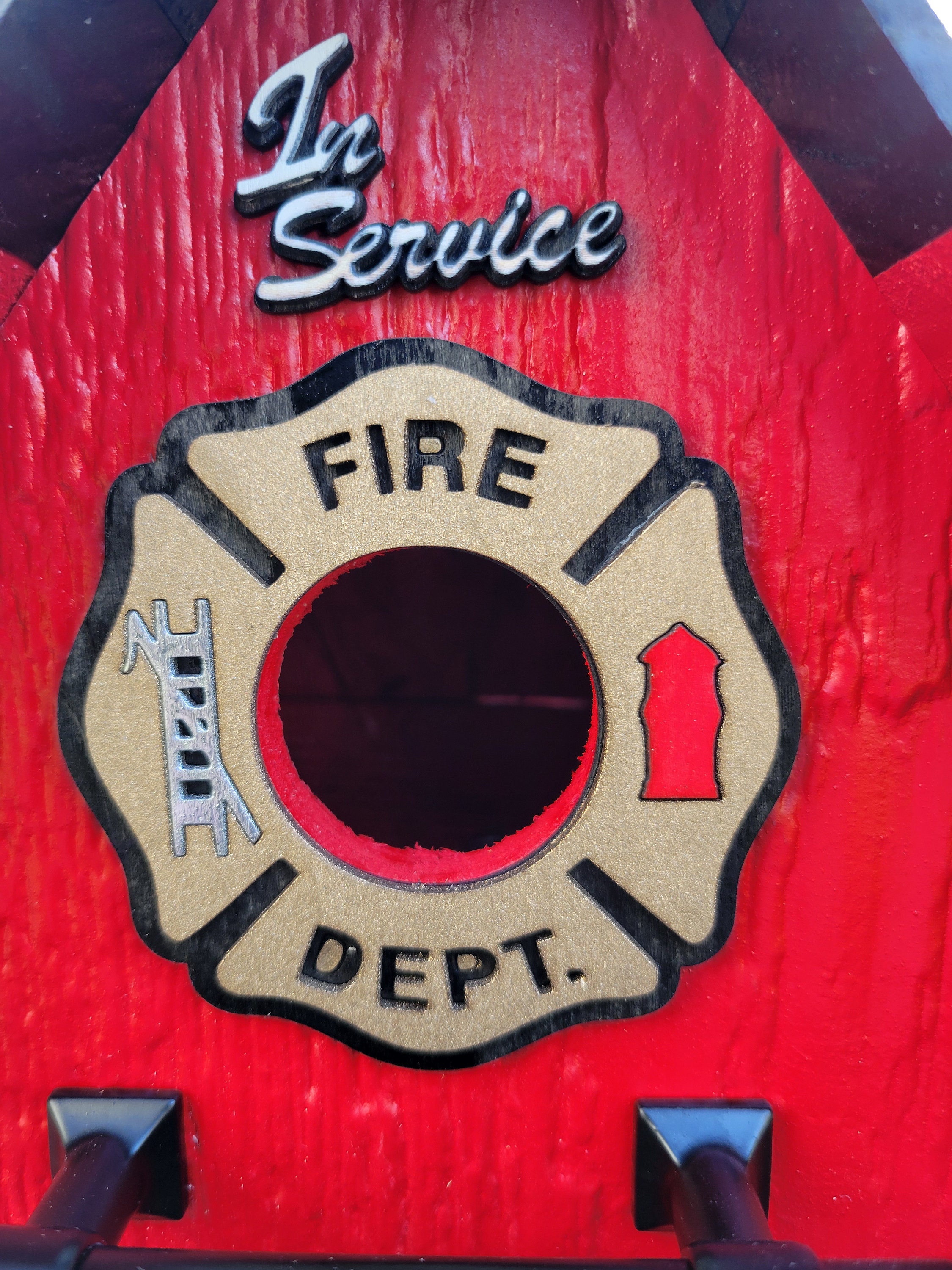 Custom Firehouse Handmade Birdhouse - Etsy