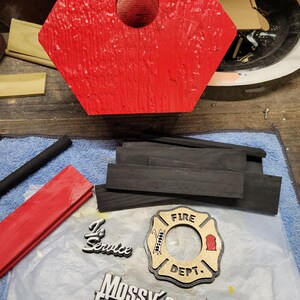Custom Firehouse Handmade Birdhouse - Etsy