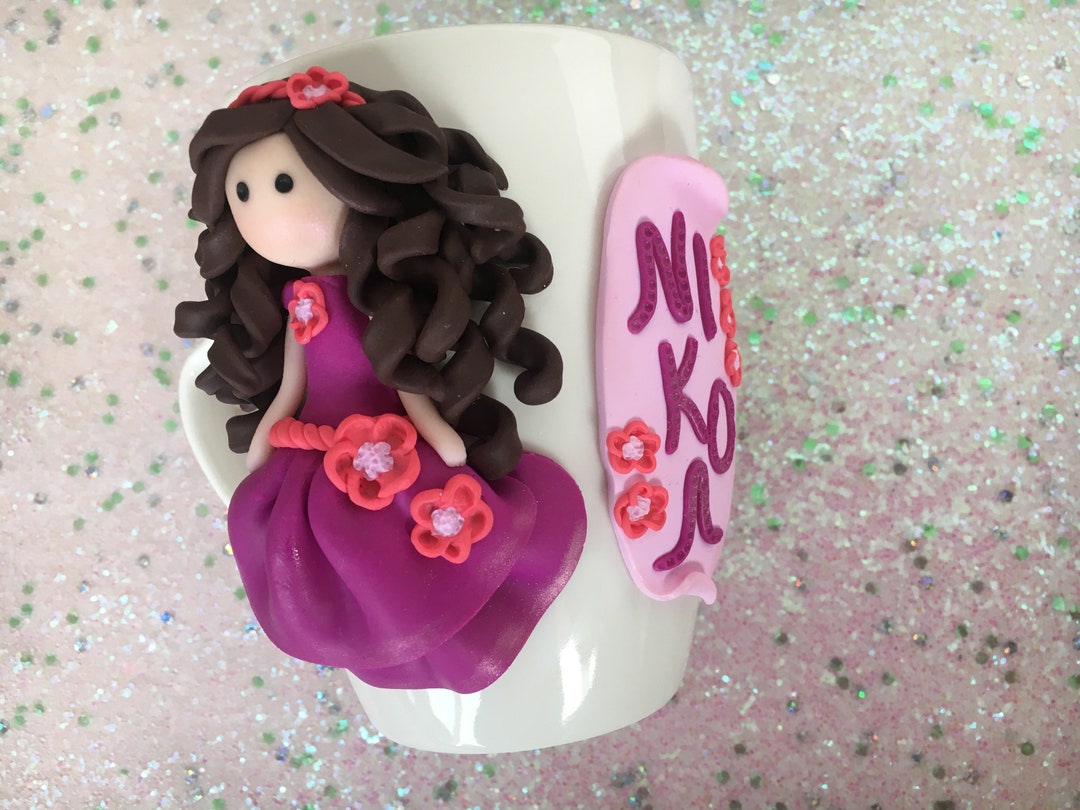 Custom Coffee Mug With Cute 3d Girl, Personalized Mug, for Girlfriend ...