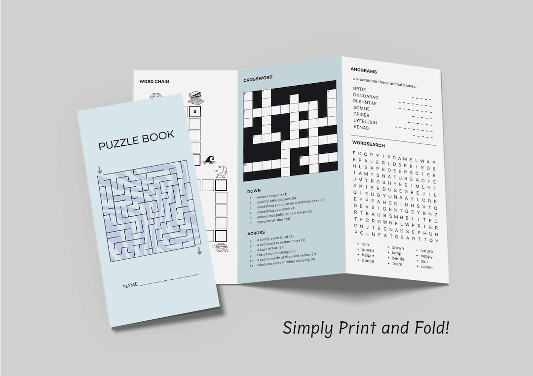 Printable Kids Puzzle Book (PDF Download) - Classrooms, Parties ...