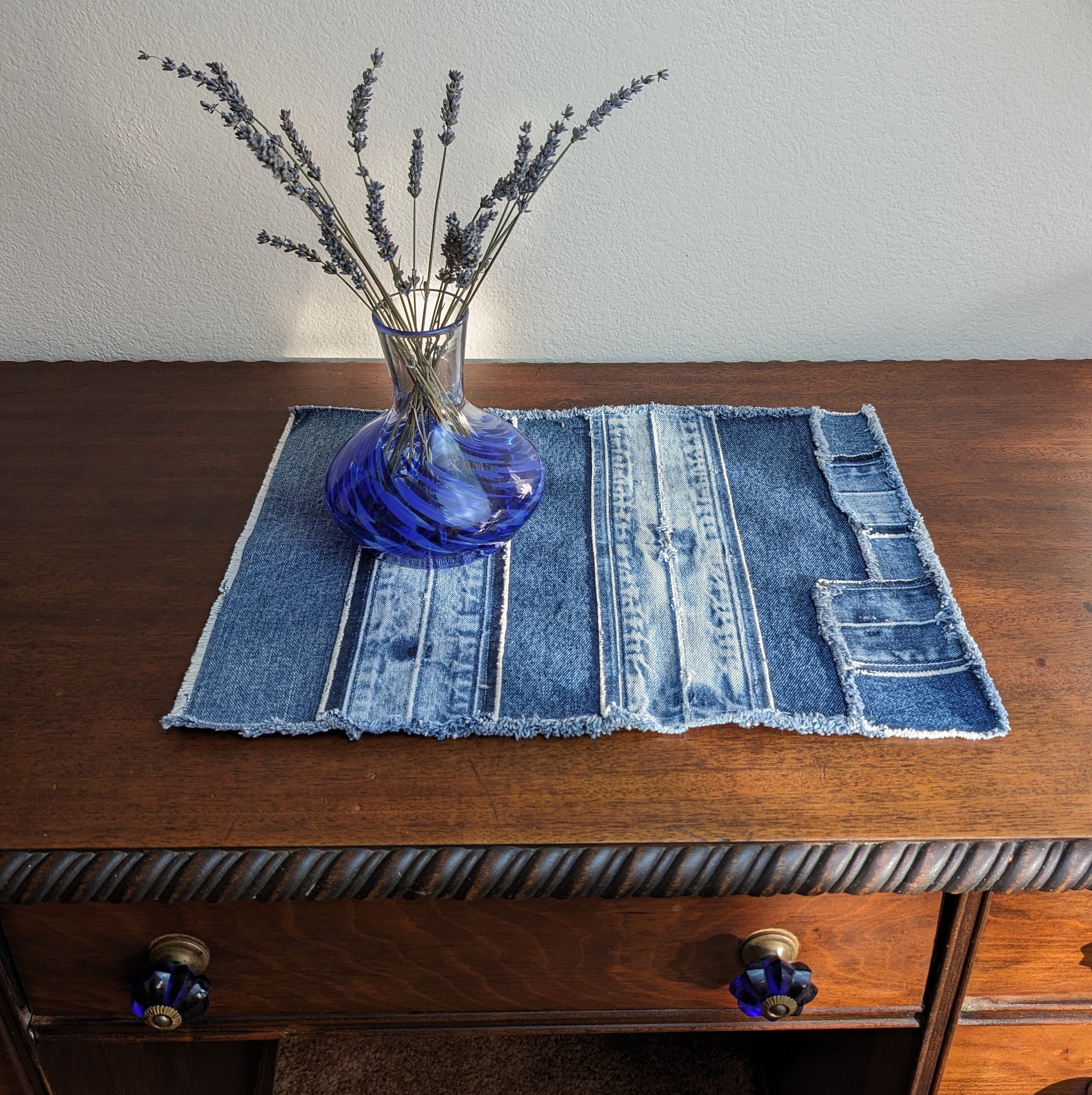 Denim Table Runner - Etsy