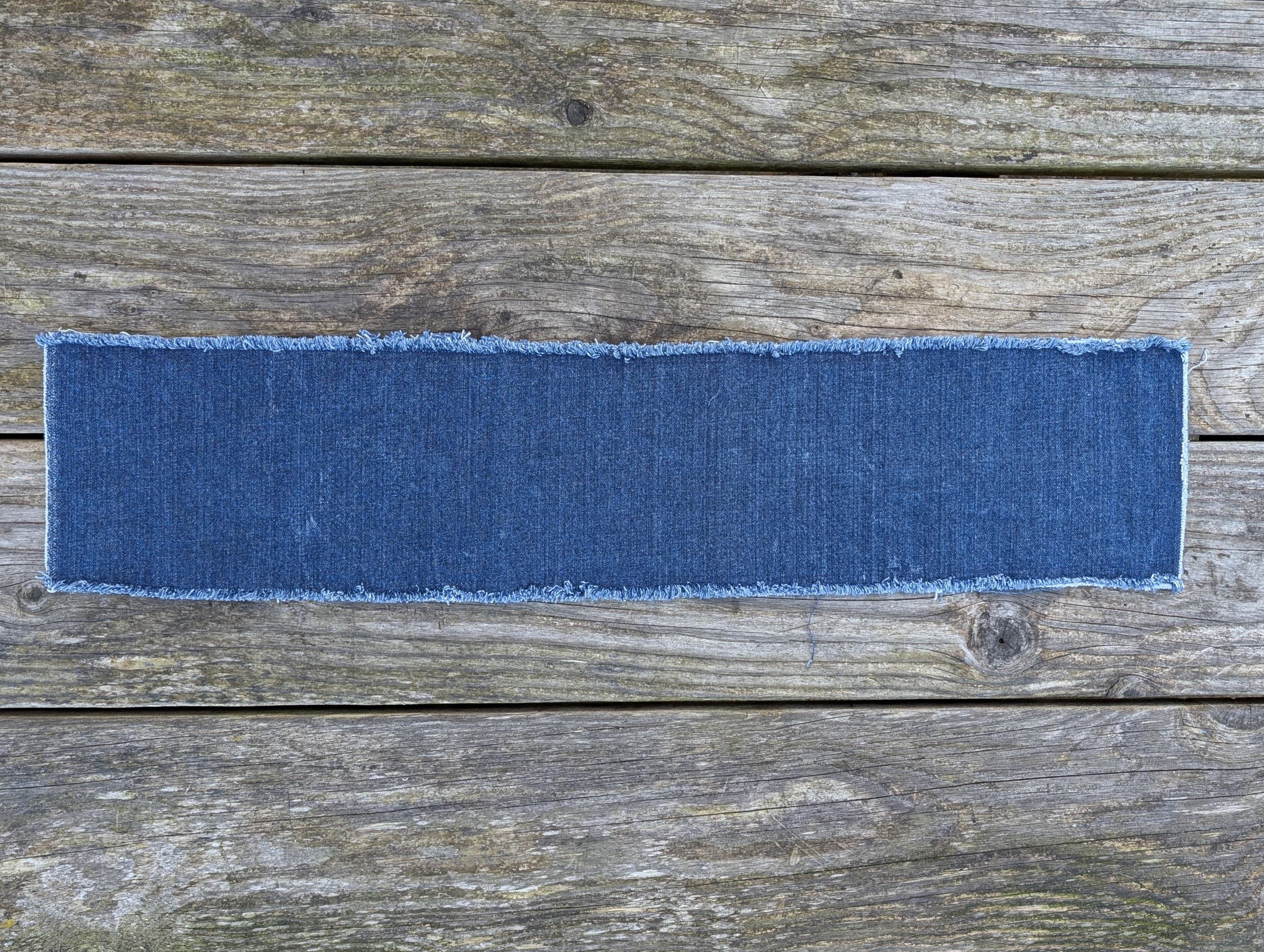 Patchwork Denim Table Runner Created From Repurposed Blue Jeans - Etsy