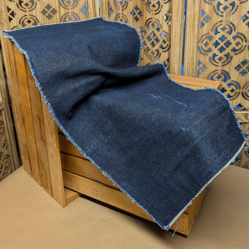 Patchwork Denim Table Runner Made From Repurposed Blue Jeans - Etsy