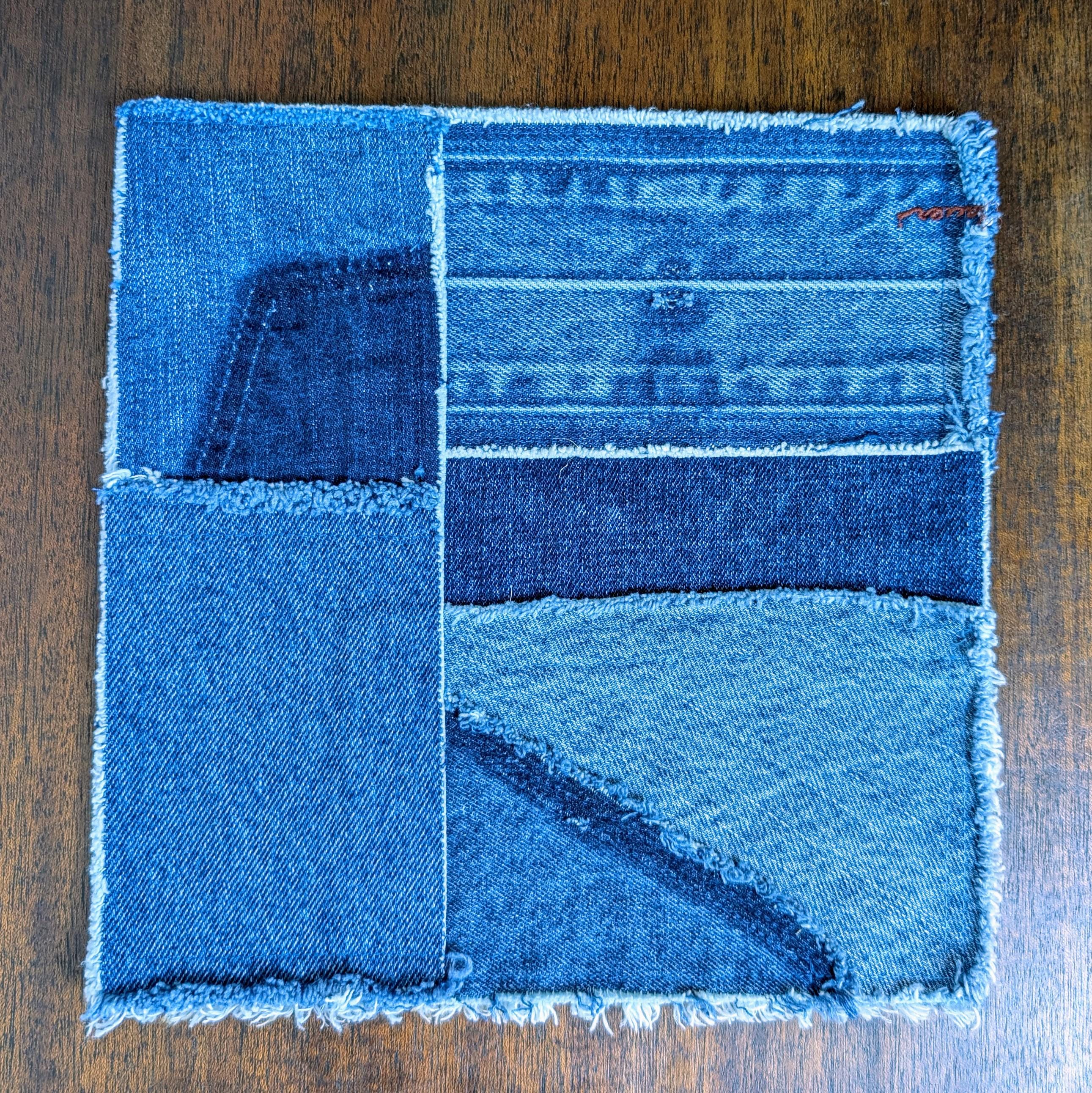 Patchwork, Upcycled Denim Table Runner - Etsy