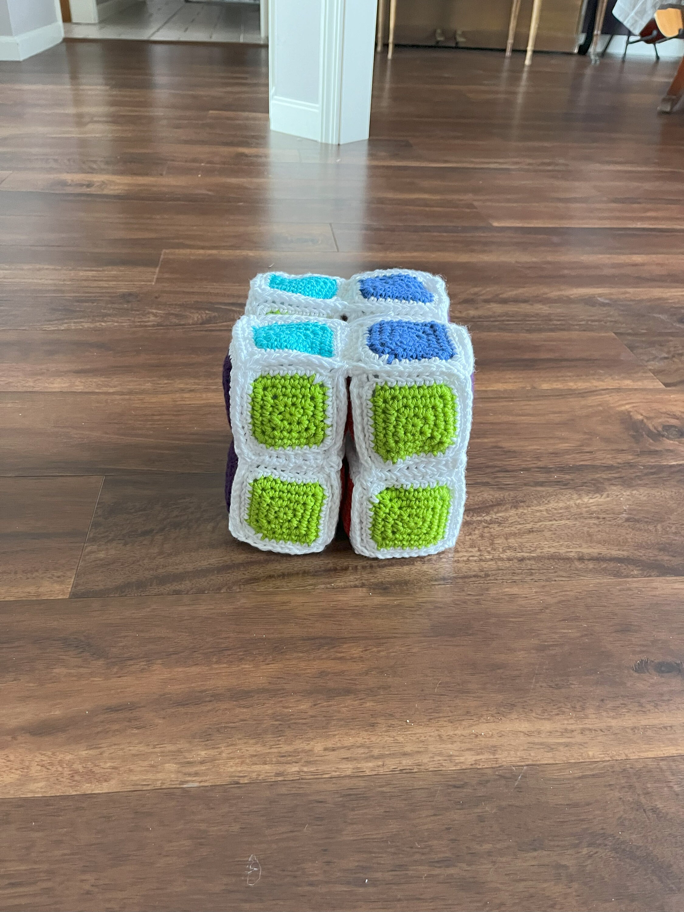 Large Crocheted Toddle Fidget Blocks - Etsy