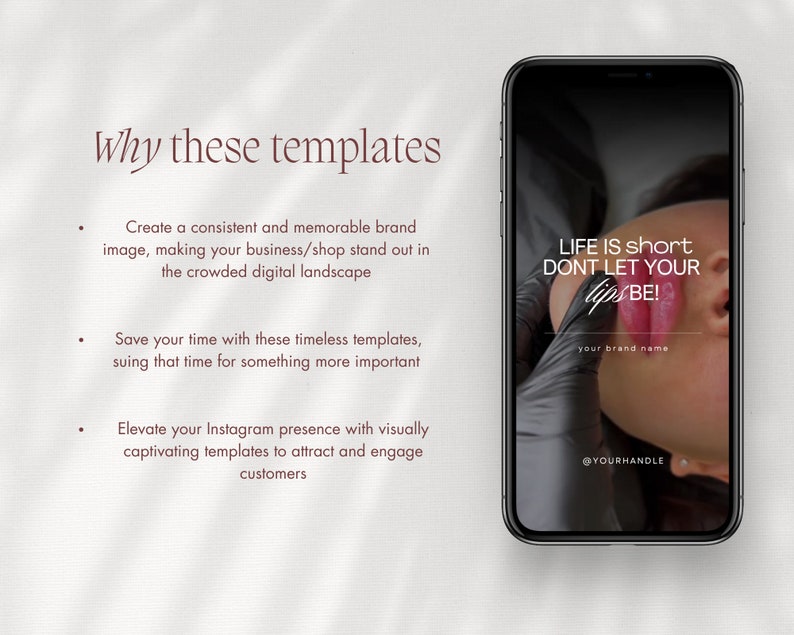Luxury Lip Filler Instagram Video Reel Templates , Nurse Injector Reels ...