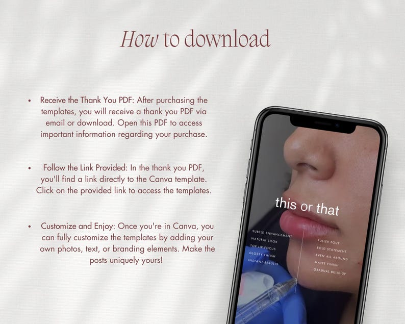 Lip Filler & Botox Instagram Reels, Before and After Reels, Medspa ...