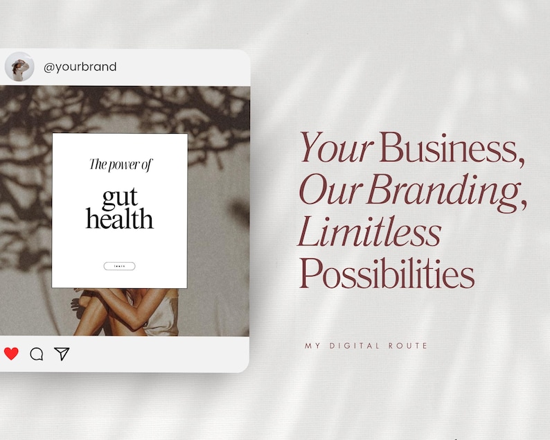 Wellness Instagram Post Template, Health & Wellbeing Coach Aesthetic ...