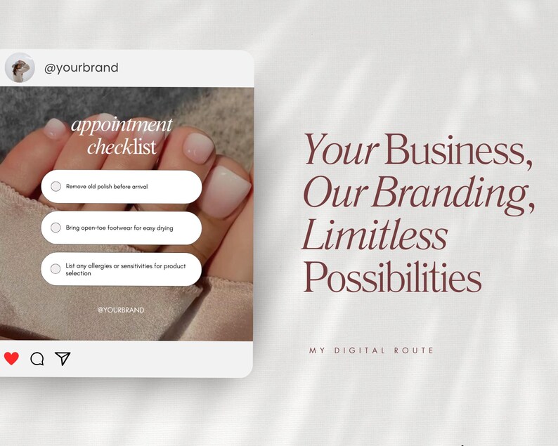 Pedicure Instagram Post Templates, Podiatrist Social Media Content ...