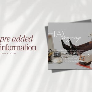 Tax Preparer Instagram Templates | Tax Preparation Flyers | Tax Prep ...