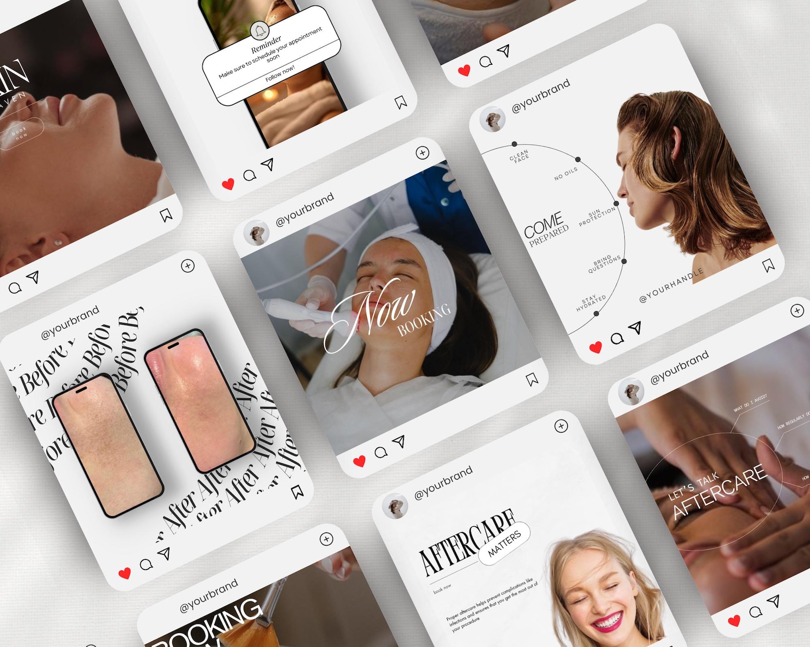 Hydrafacial Instagram Post Templates, Skincare & Esthetician Social ...