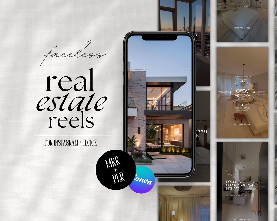 Faceless Luxury Real Estate Reels for Instagram,realtor Social Media ...