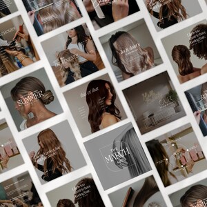 Hairstylist Instagram Post Templates , Hairstylist Social Media ...