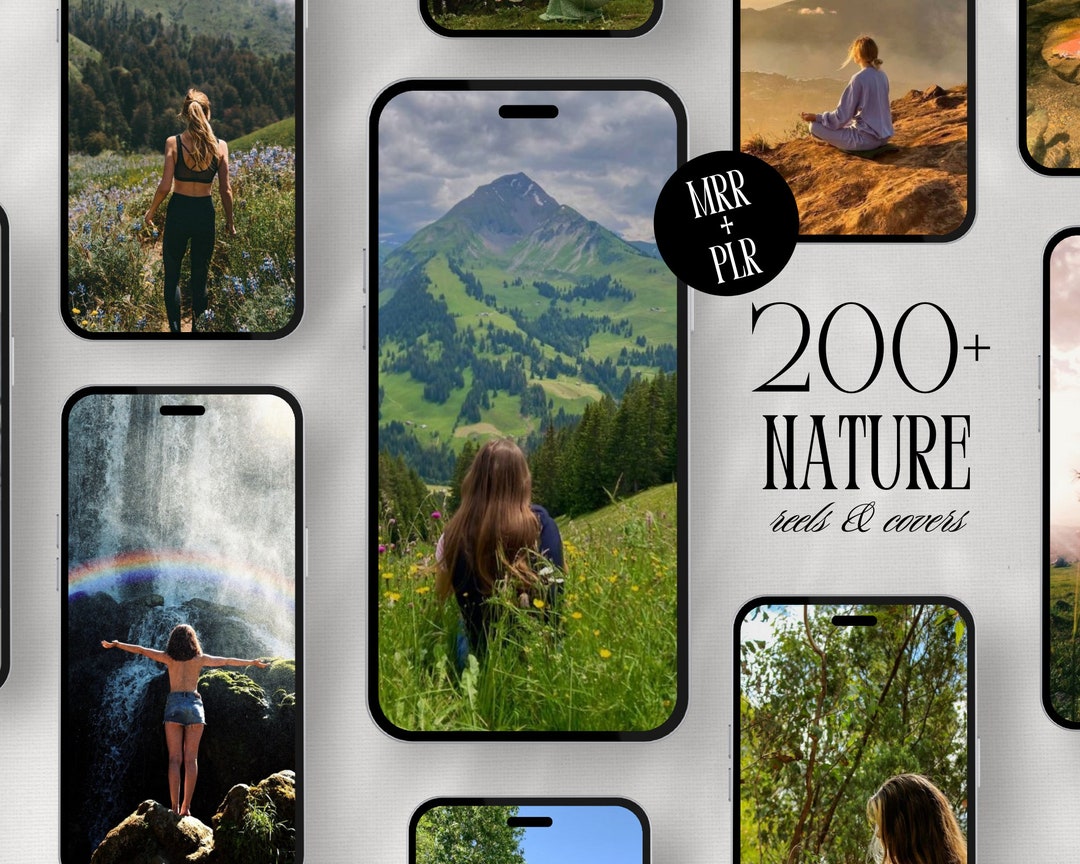 Faceless Nature Reels, Aesthetic PLR & MRR Nature Videos, Reels With ...