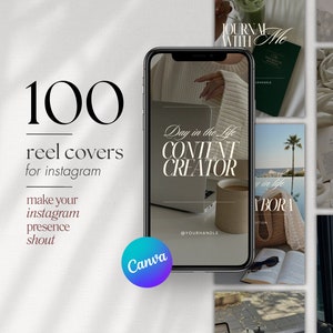 100 Instagram Reel Covers, Content Creator Templates (canva) - Etsy