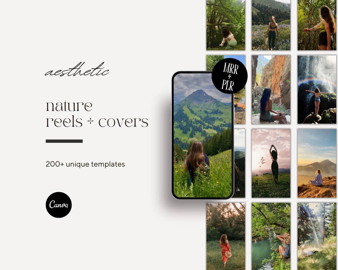 Faceless Nature Reels, Aesthetic PLR & MRR Nature Videos, Reels With ...