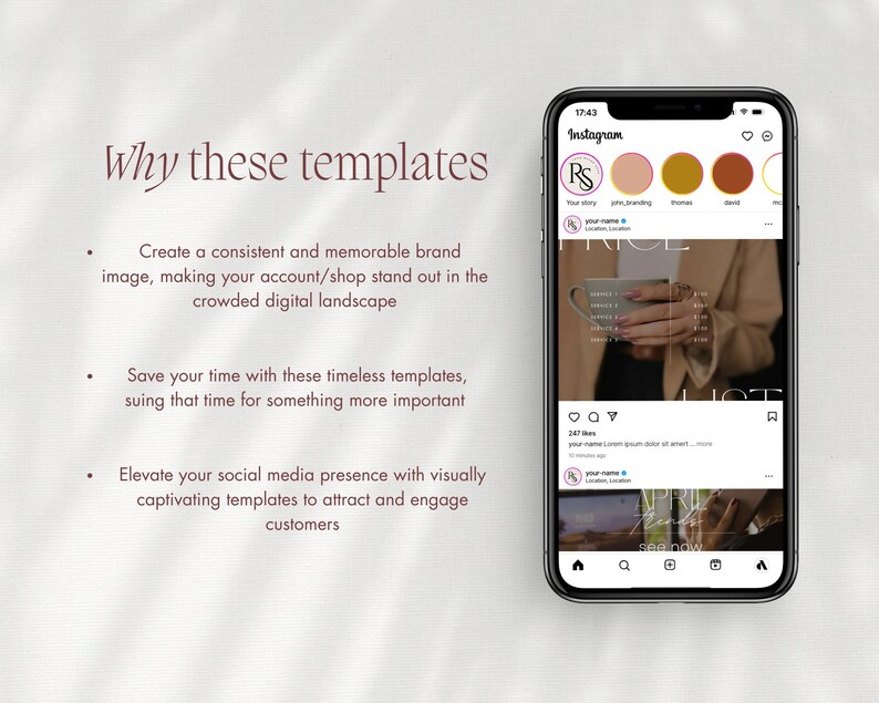 Luxury Real Estate Instagram Template | Realtor Social Media Bundle ...
