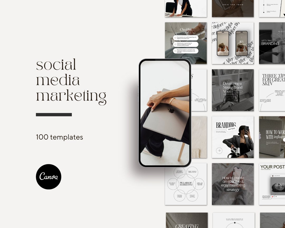 Social Media Instagram Templates Canva Posts, Coaching and Digital ...