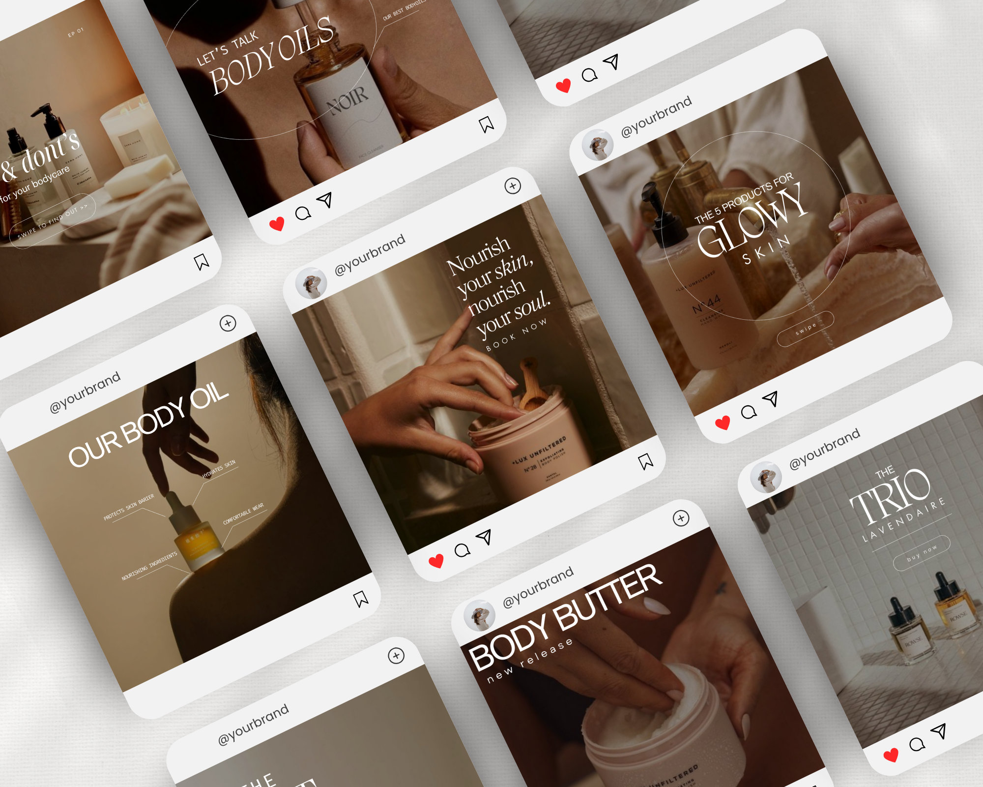 Bodycare and Skin Business Instagram Posts for Business Owners ...