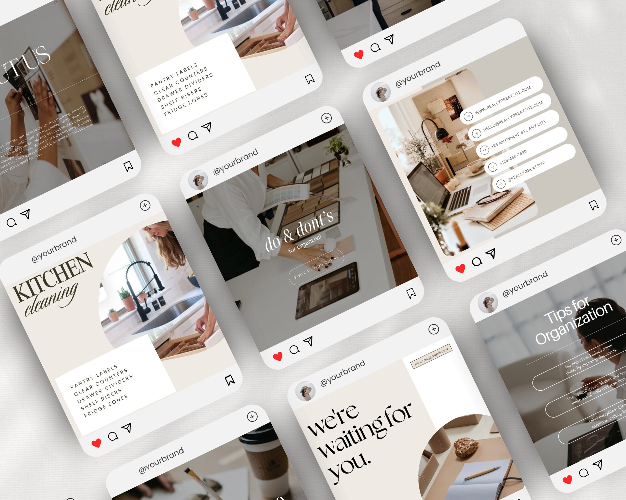 Luxury Organizer Instagram Posts, Organization Posts, Home Organizing ...