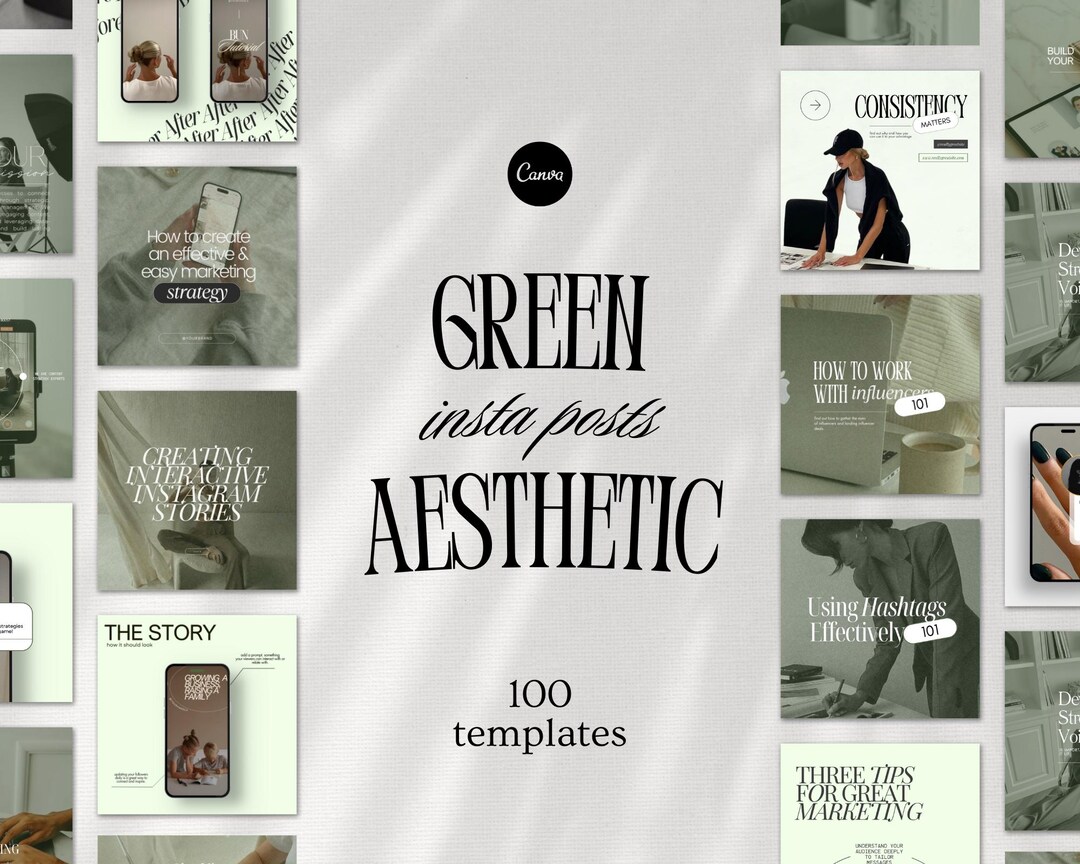 Green Instagram Template, Digital Marketing Agency Templates Canva ...