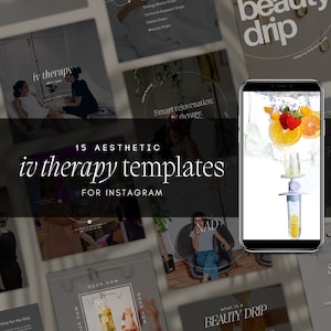 IV Therapy Instagram Templates, Iv Hydration Instagram Templates, IV ...