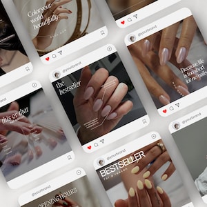Nail Tech Instagram Post Templates, Manicure, Beauty (canva) - Etsy