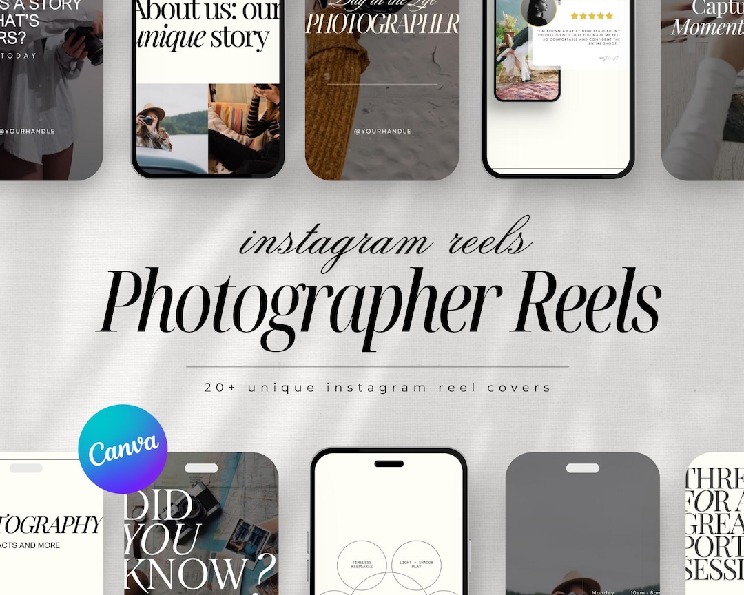 Photography Instagram Reels Templates, Wedding Photography Instagram ...