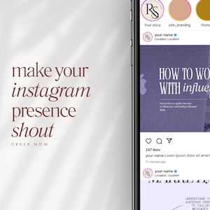 Purple Instagram Template, Digital Marketing Agency Templates Canva ...