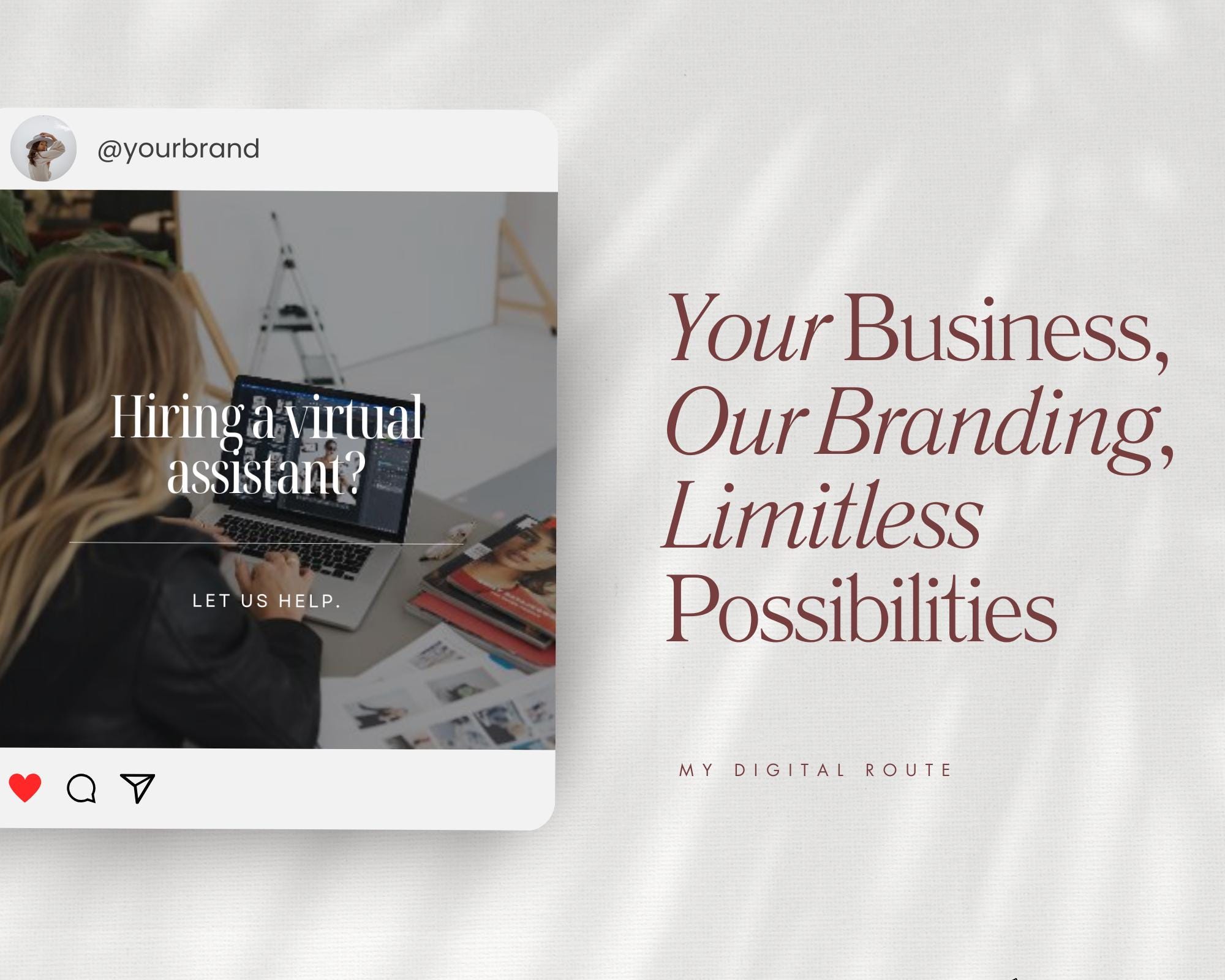 Virtual Assistant Instagram Post Templates,instagram Virtual Assistant ...