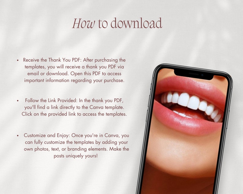 Teeth Whitening Instagram Post Templates, Canva Dentist Flyer Template ...