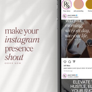 Men's Instagram Post Templates, Luxury Lifestyle, Digital Marketing ...