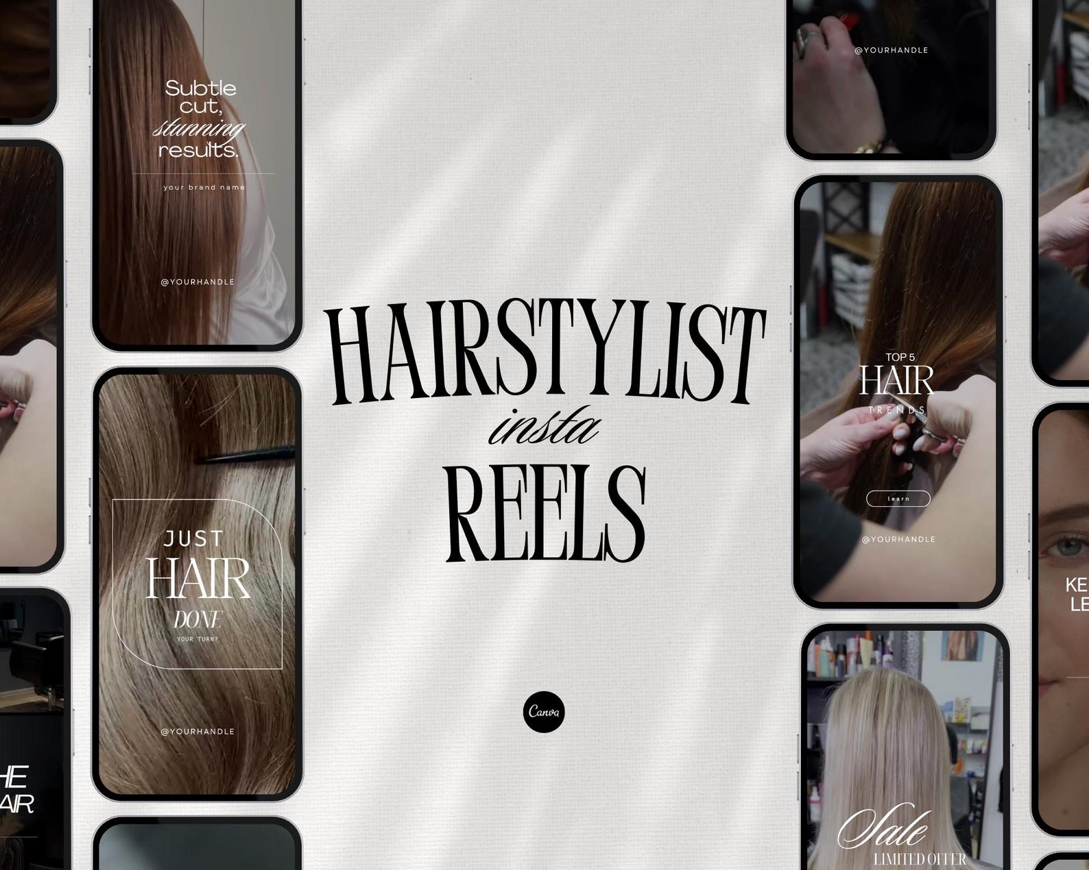 Hairstylist Instagram Video Reels, Hair Salon Branding, Hairdresser ...
