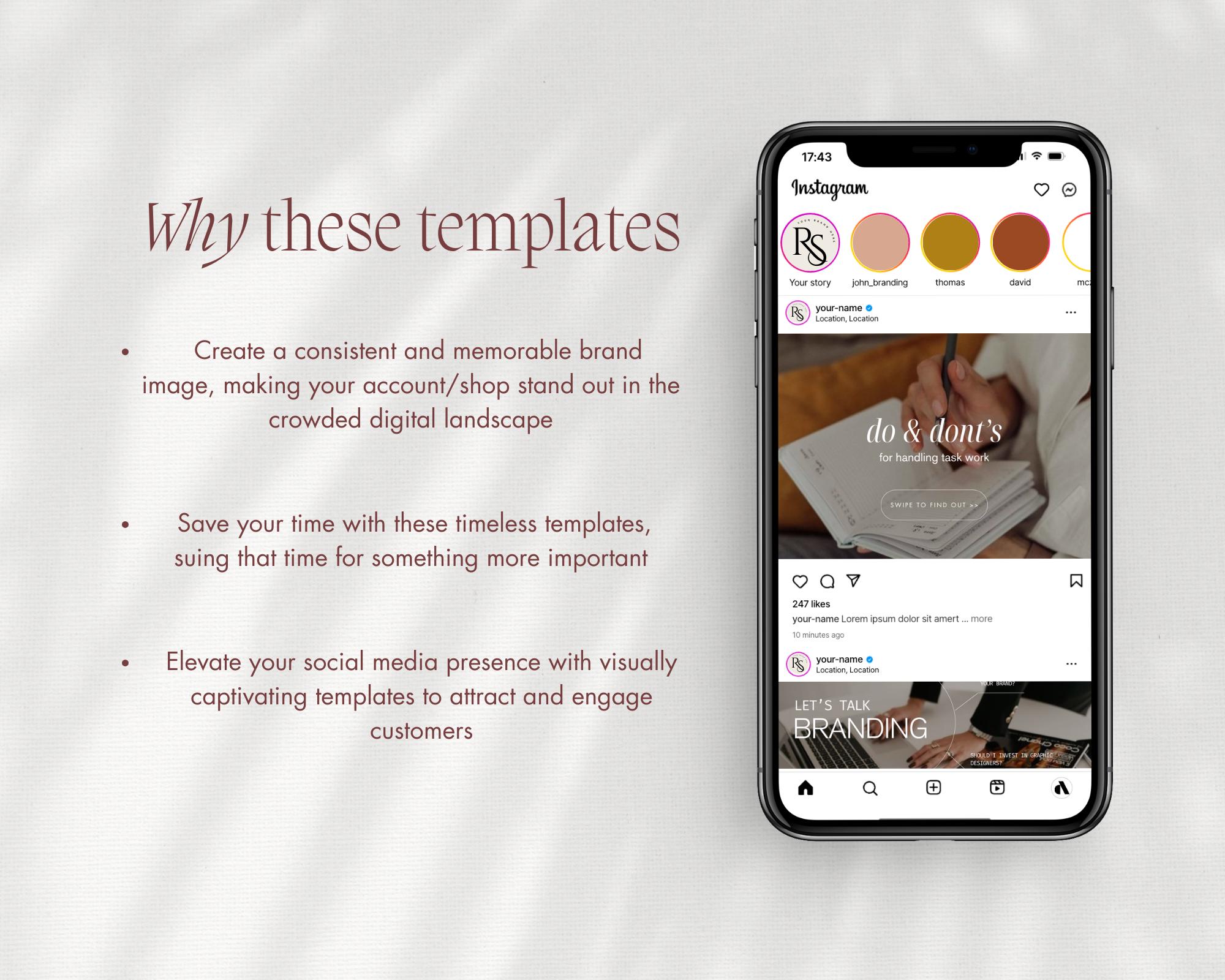Virtual Assistant Instagram Post Templates,instagram Virtual Assistant ...
