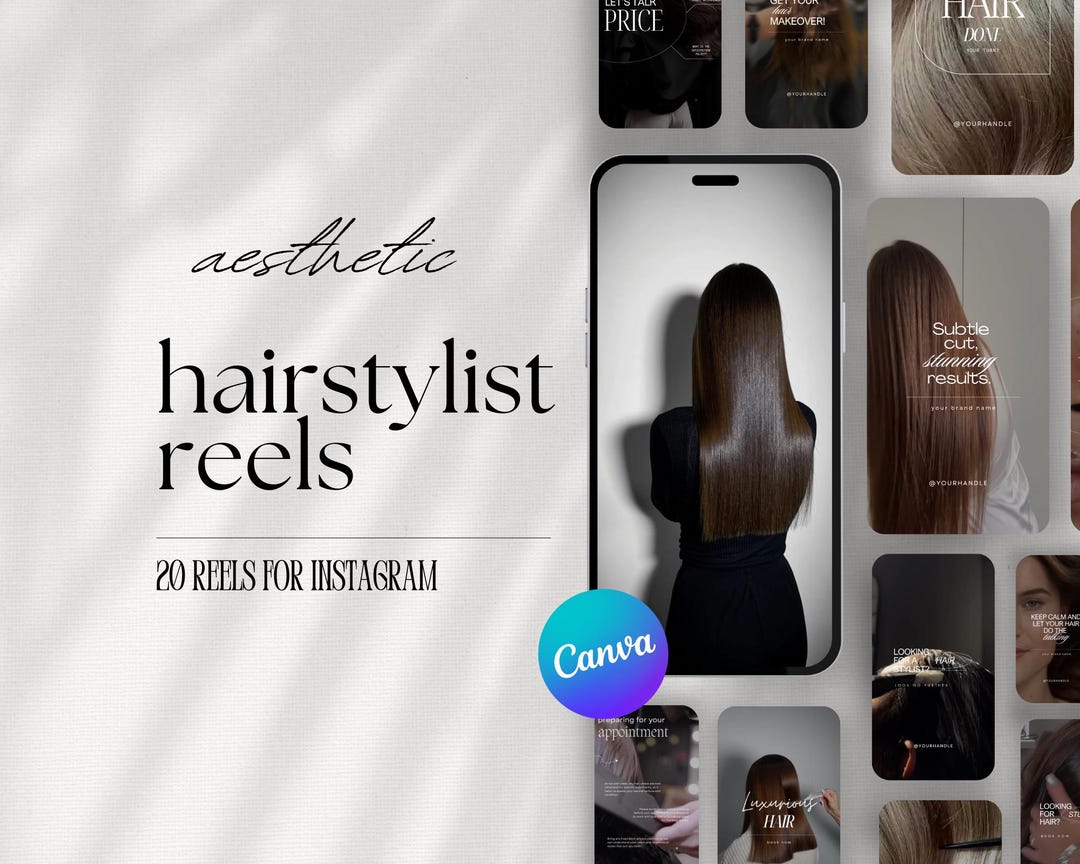 Hairstylist Instagram Video Reels, Hair Salon Branding, Hairdresser ...