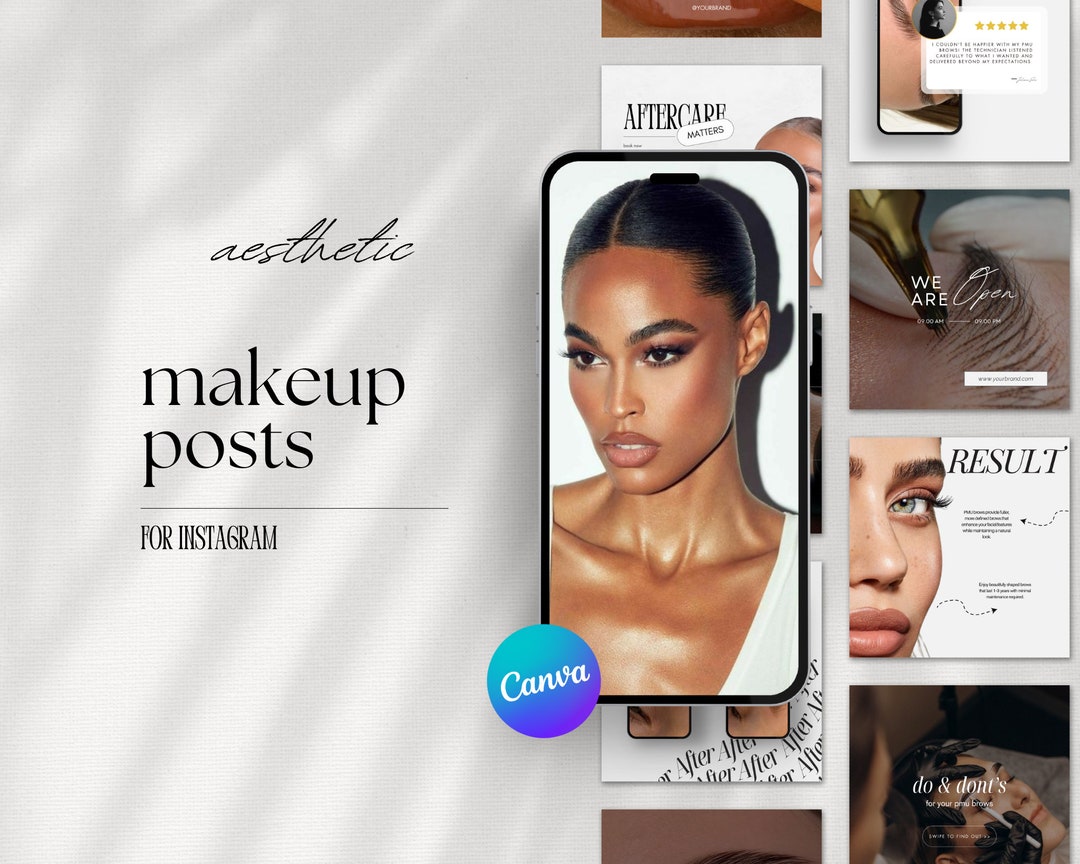 Makeup Artist Instagram Posts, Luxury MUA Templates, Makeup Instagram ...