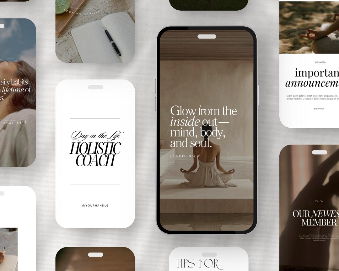 100 Wellness Instagram Instagram Stories Templates, Health & Wellbeing ...